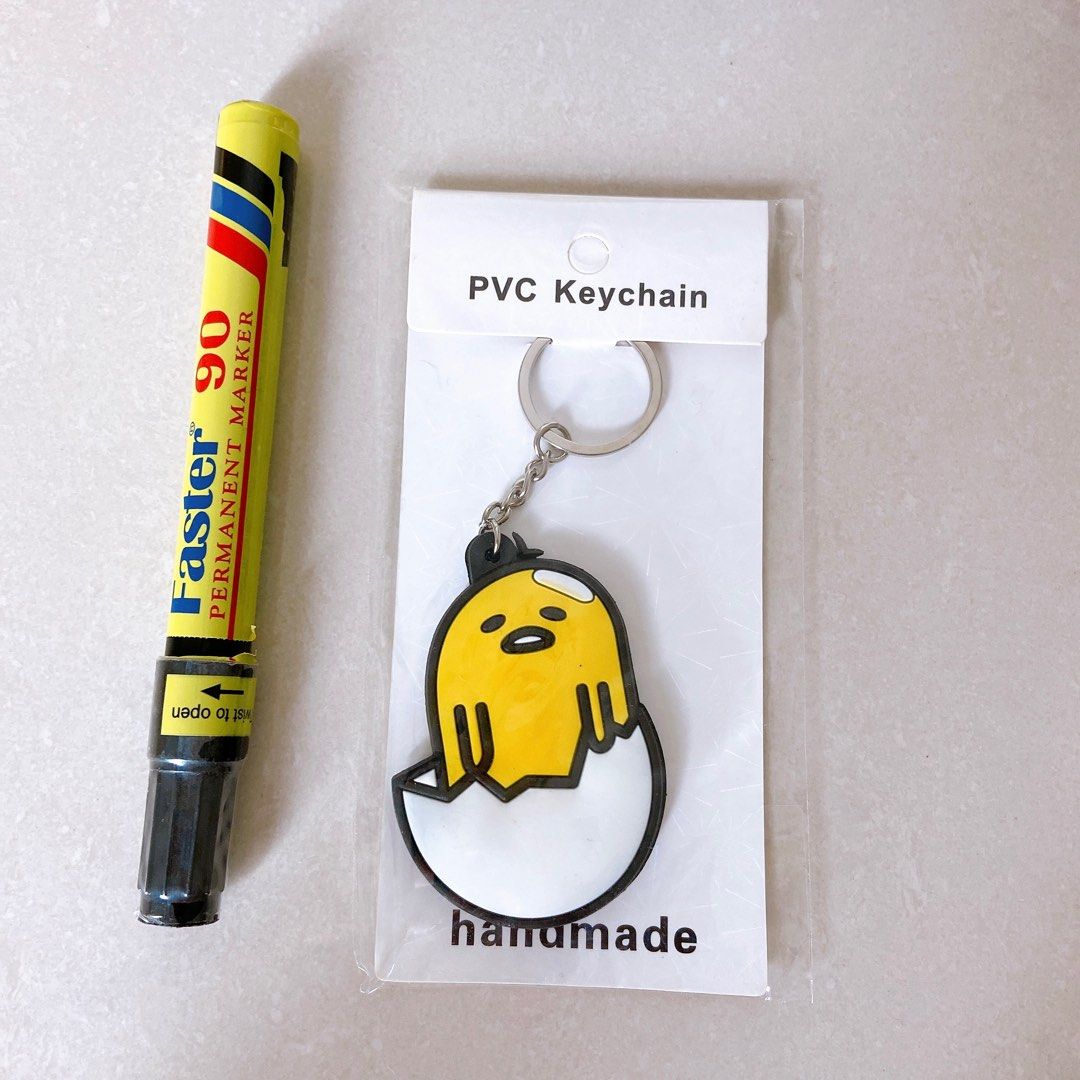 Gudetama keychain, Hobbies & Toys, Toys & Games on Carousell