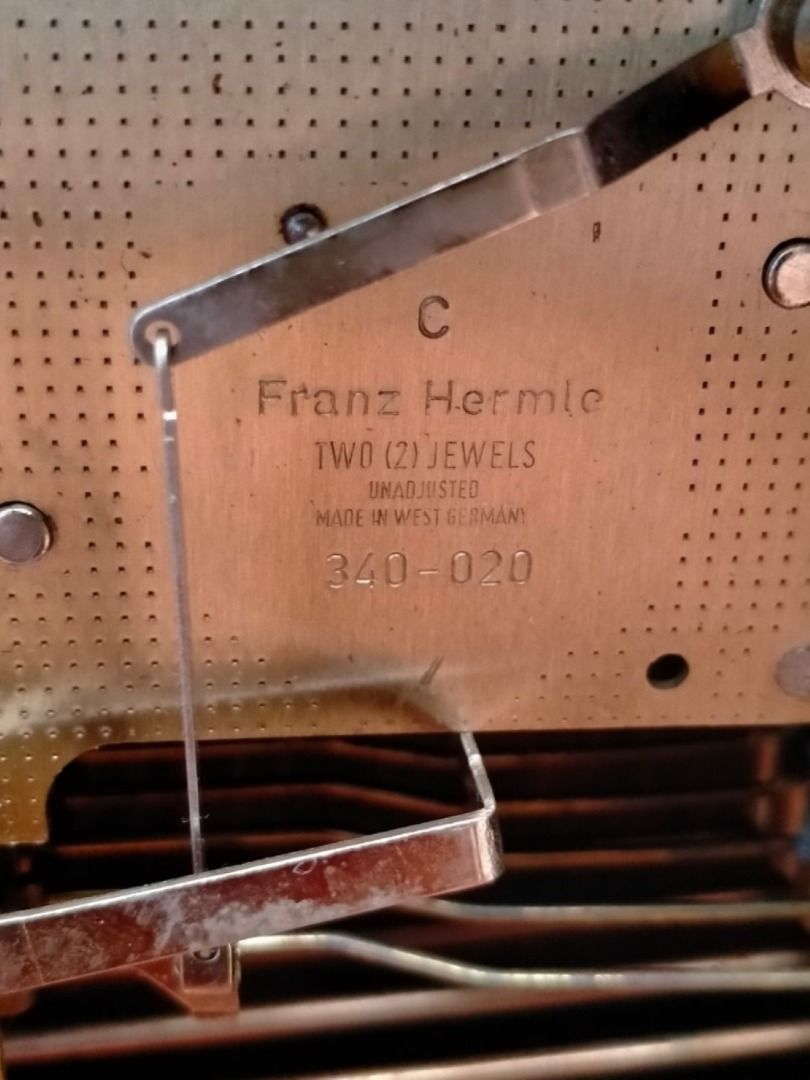 HERMLE (Germany) Westminster Chime Mantel Clock, Furniture & Home ...