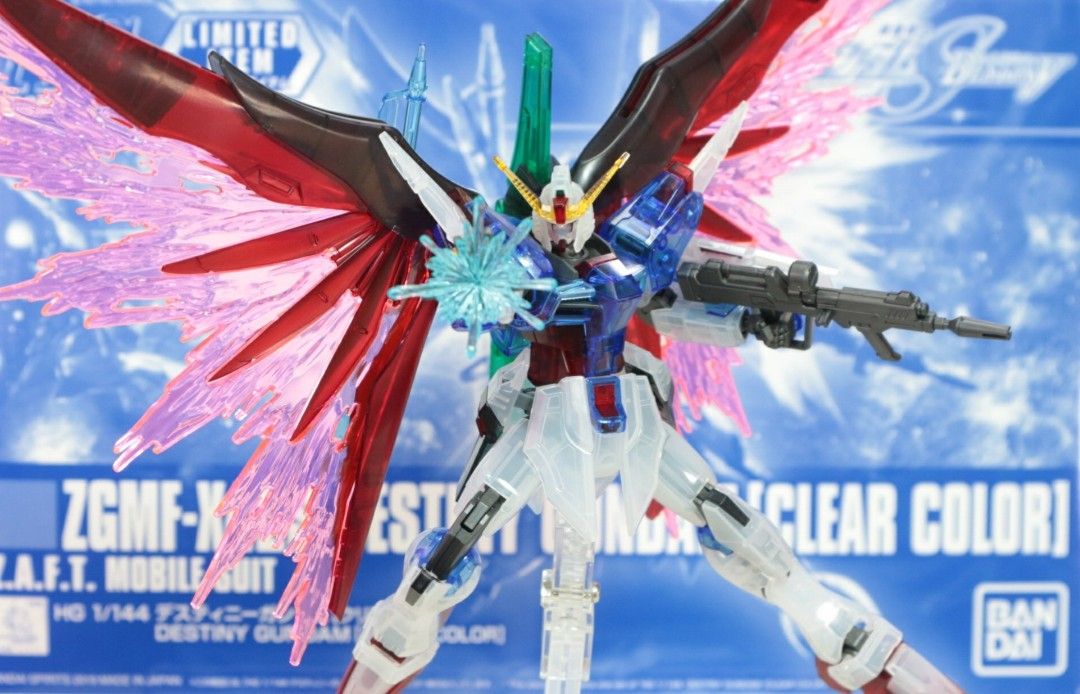 HG Destiny Gundam Clear color High Grade Model Kit Gunpla Mobile suit ...