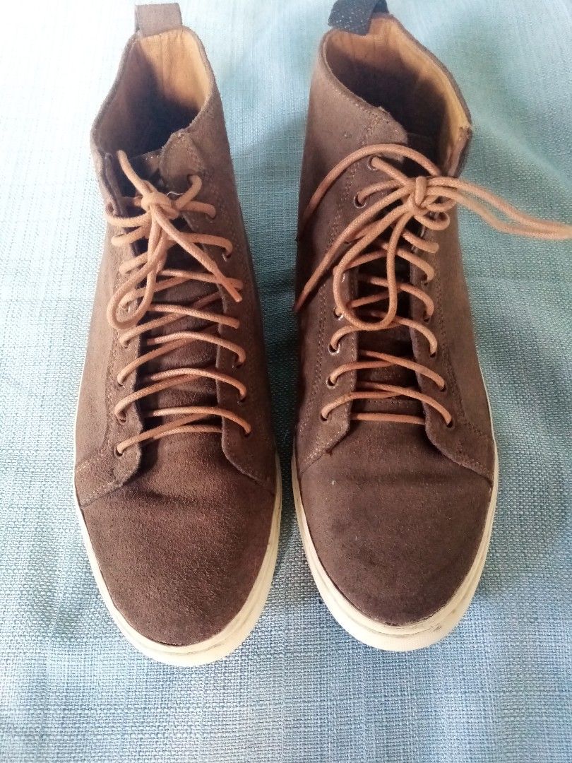 High cut leather shoes, Men's Fashion, Footwear, Boots on Carousell