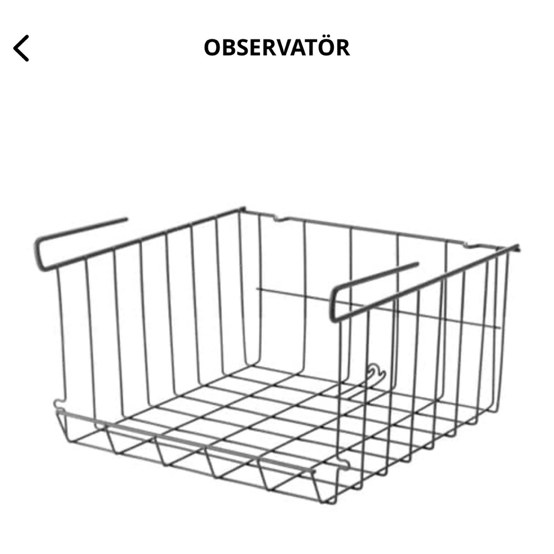 Ikea Observator Clip-on Baskets, Furniture & Home Living, Home ...