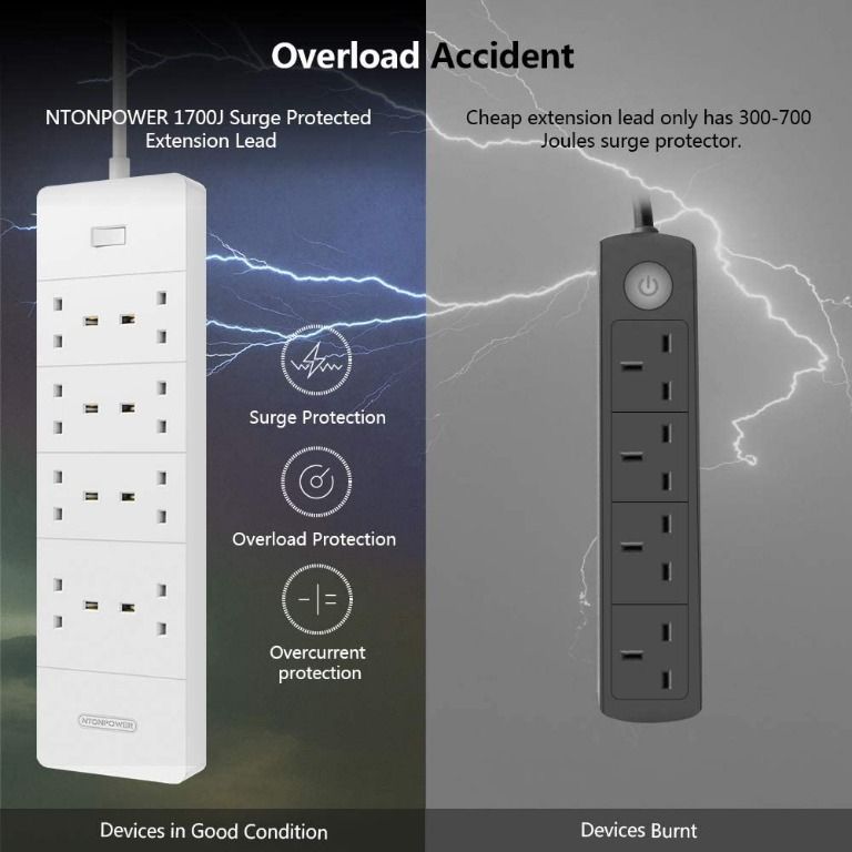 [instock] Household Power Strip with 3 Meter Power Extension Cord ...