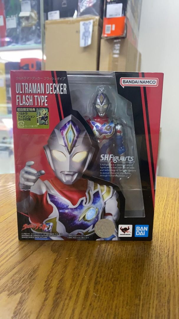 (JN)全新 日版 Bandai SHF Shf Ultraman Decker Flash Type 閃光型態 超人 帝卡 咸蛋超人, 興趣 ...