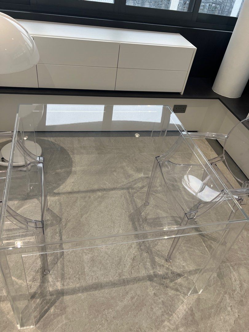 Kartell Invisible Table by Tokujin Yoshioka, Furniture & Home Living ...