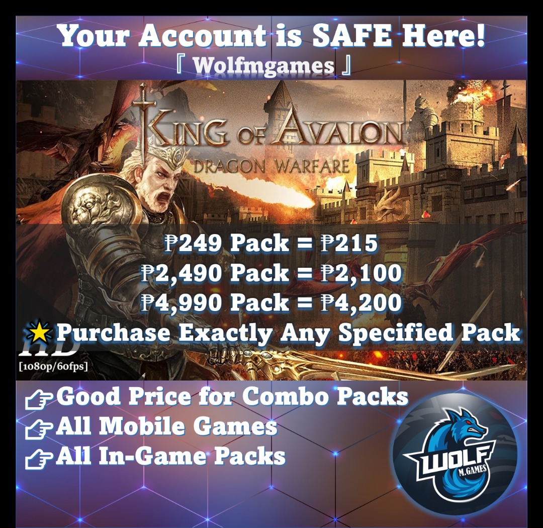 King of Avalon Top Up [LEGAL], Video Gaming, Gaming Accessories, Game ...