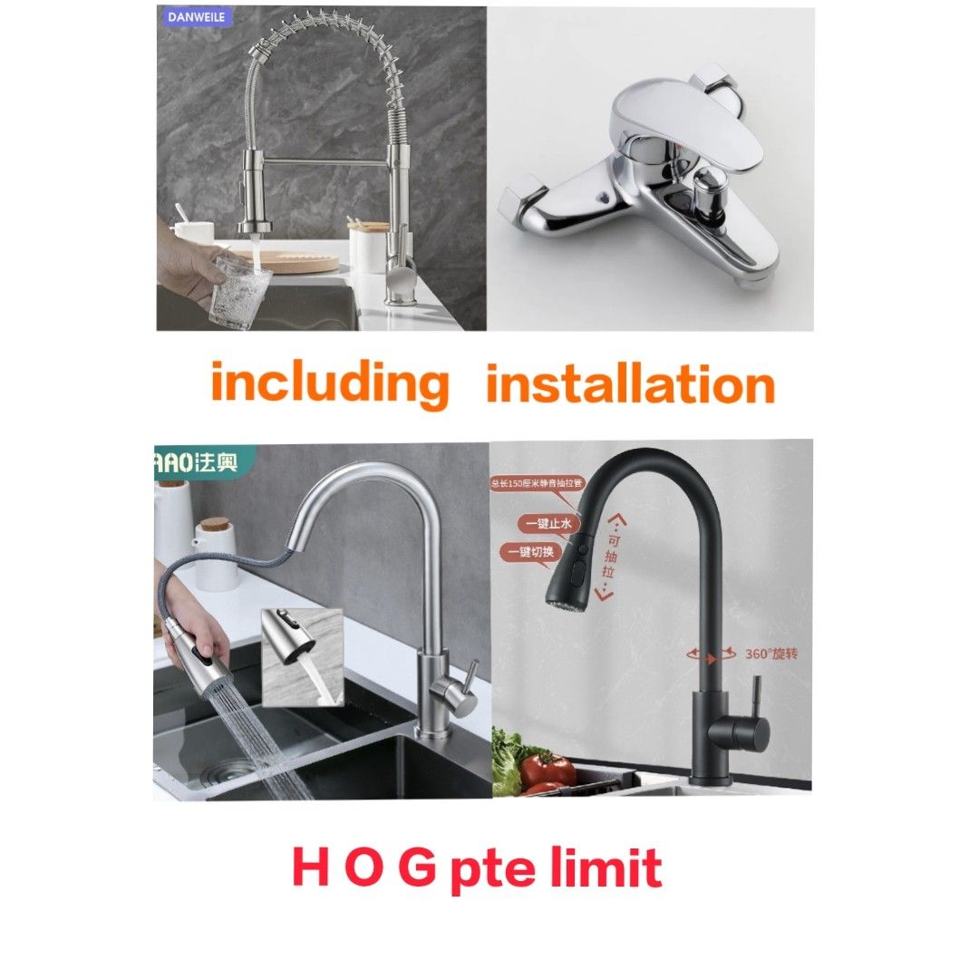 Kitchen Tap/water tap/sink tap/kitchen sink tap/faucet, Furniture & Home Living, Bathroom ...