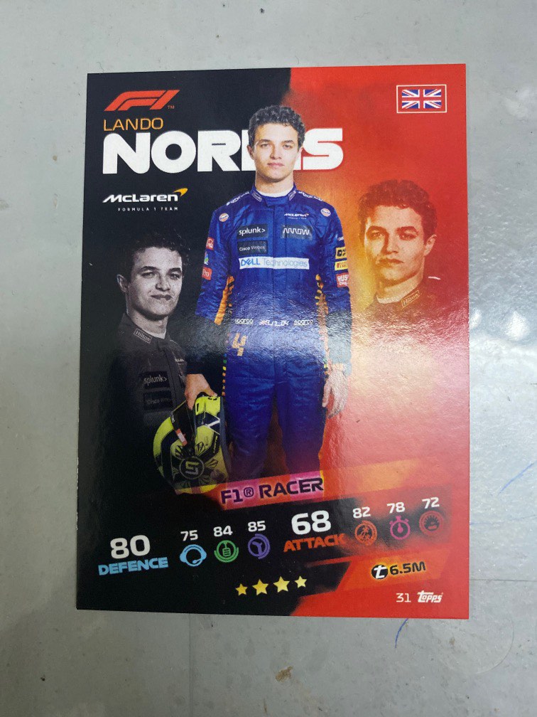 Lando Norris, Hobbies & Toys, Memorabilia & Collectibles, Vintage ...