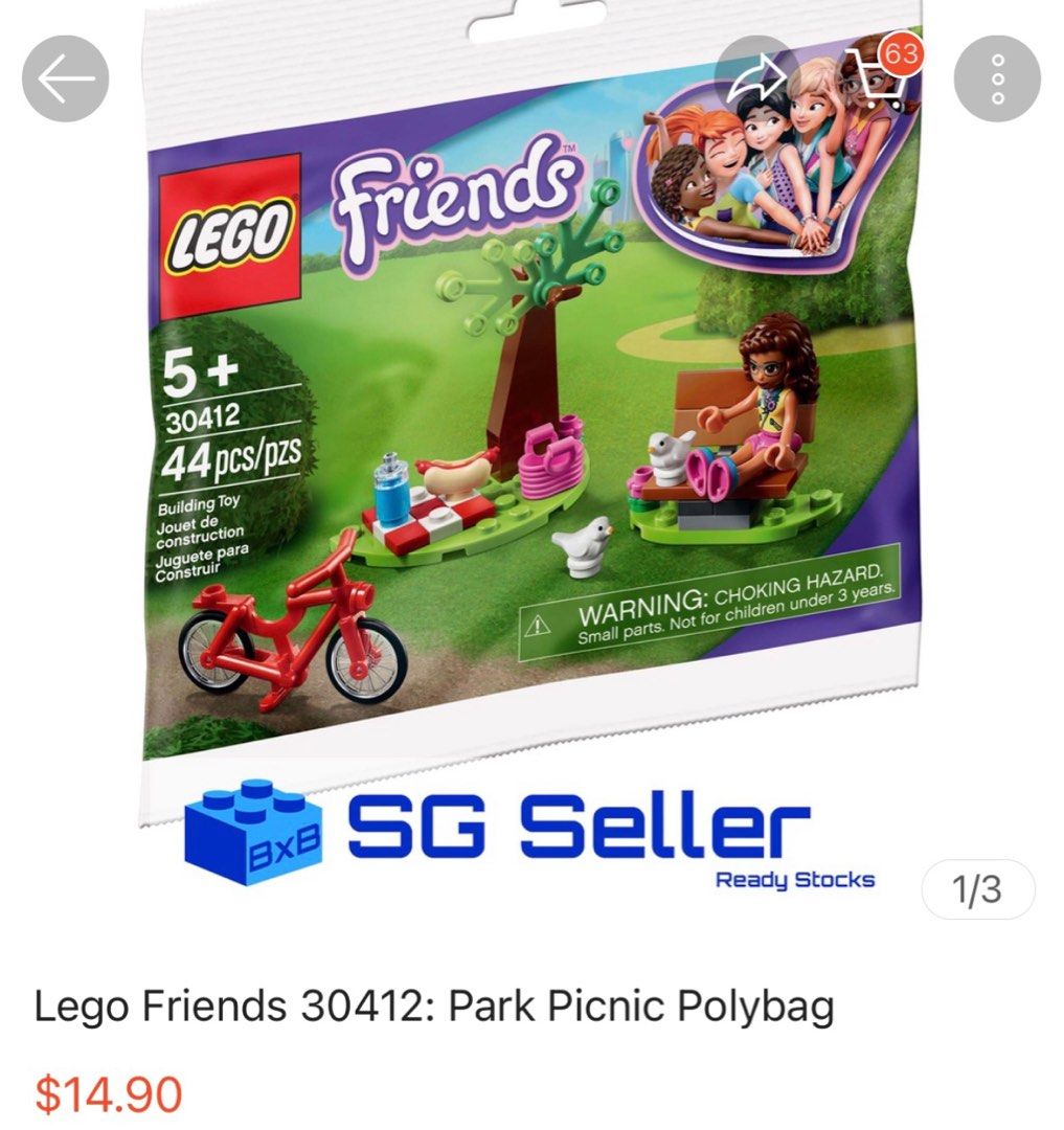 Lego Friends 30412 Park Picnic Polybag, Hobbies & Toys, Toys & Games on ...