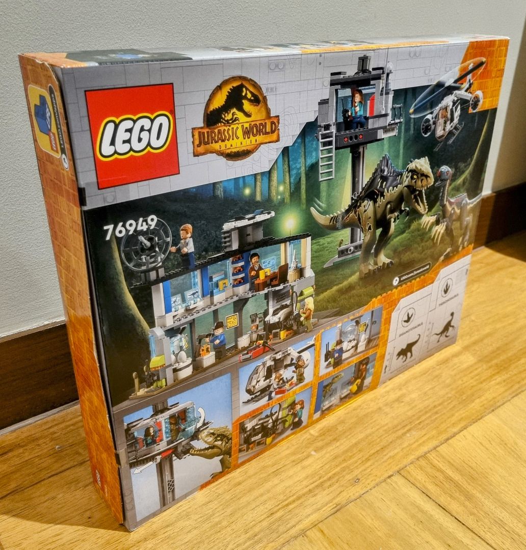 RUSH: LEGO Jurassic World 76949 Giganotosaurus & Therizinosaurus Attack ...