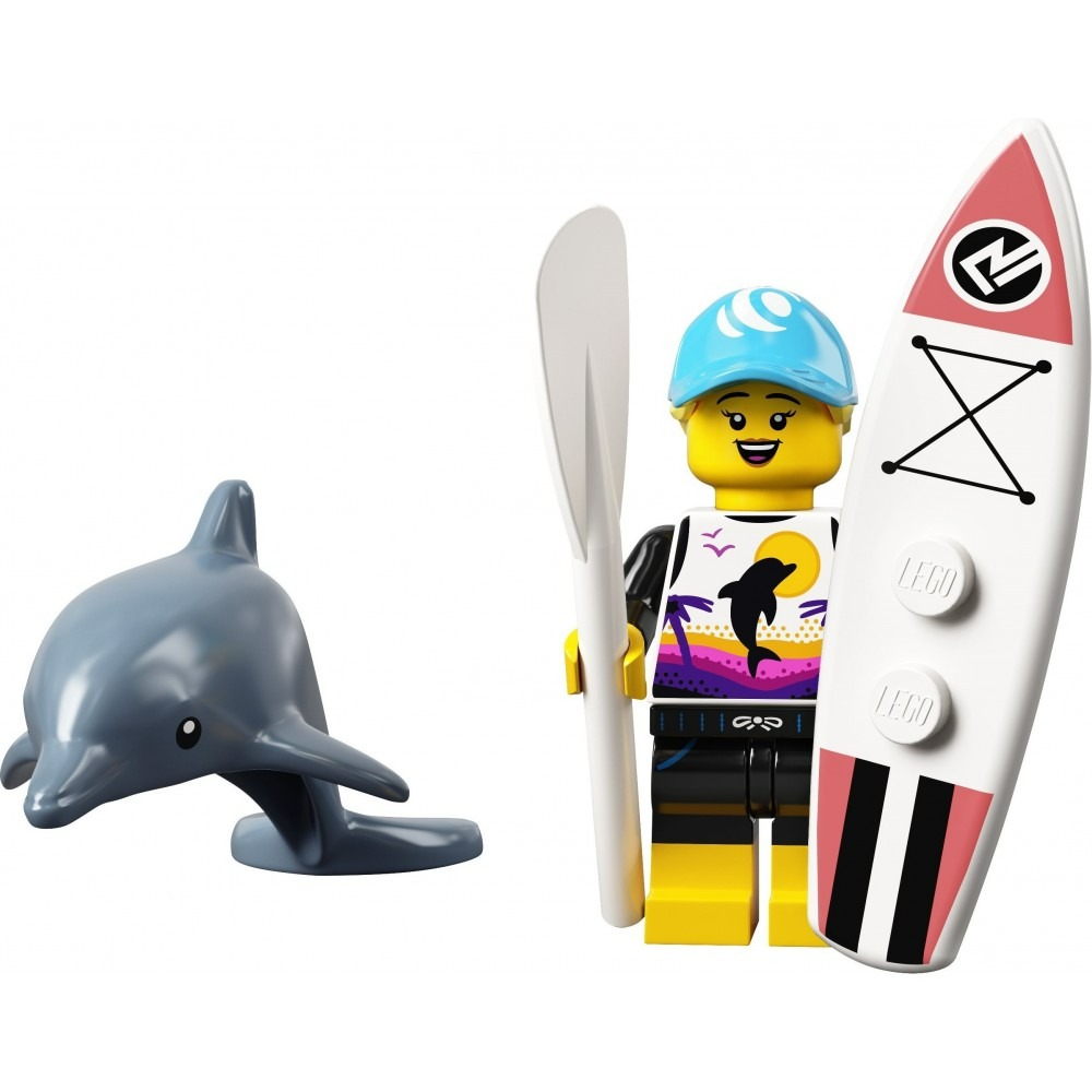 Lego Series 21 minifigure Paddle Surfer, Hobbies & Toys, Toys & Games ...