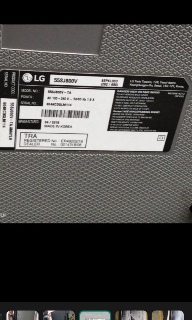 LG Super UHD 4K Nano Cell Smart TV (Faulty), TV & Home Appliances, TV ...