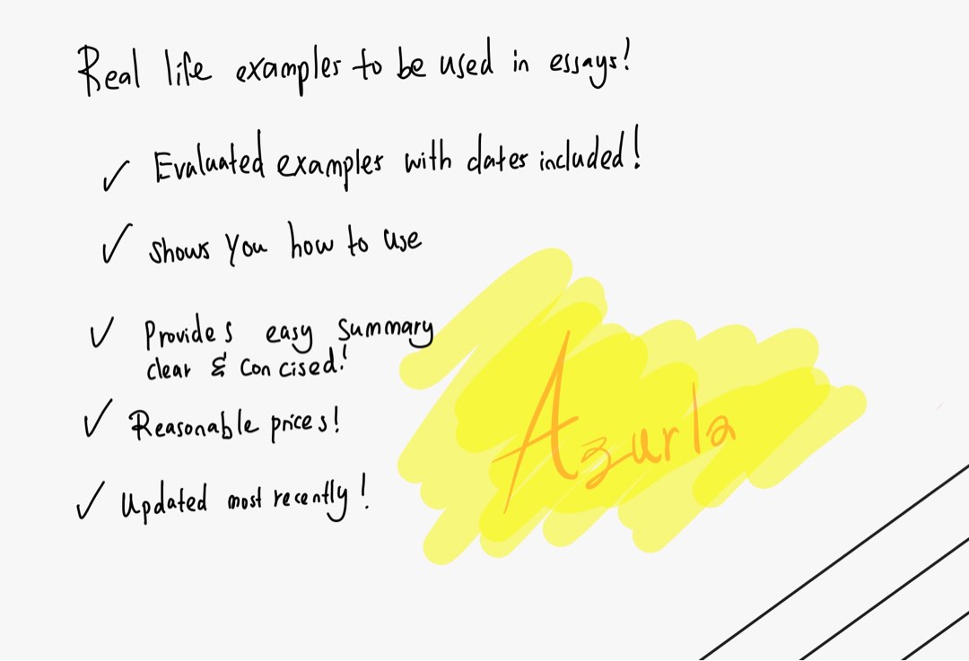 Life examples! H1 gp , H2 geography , H2 CSE, Everything Else on Carousell