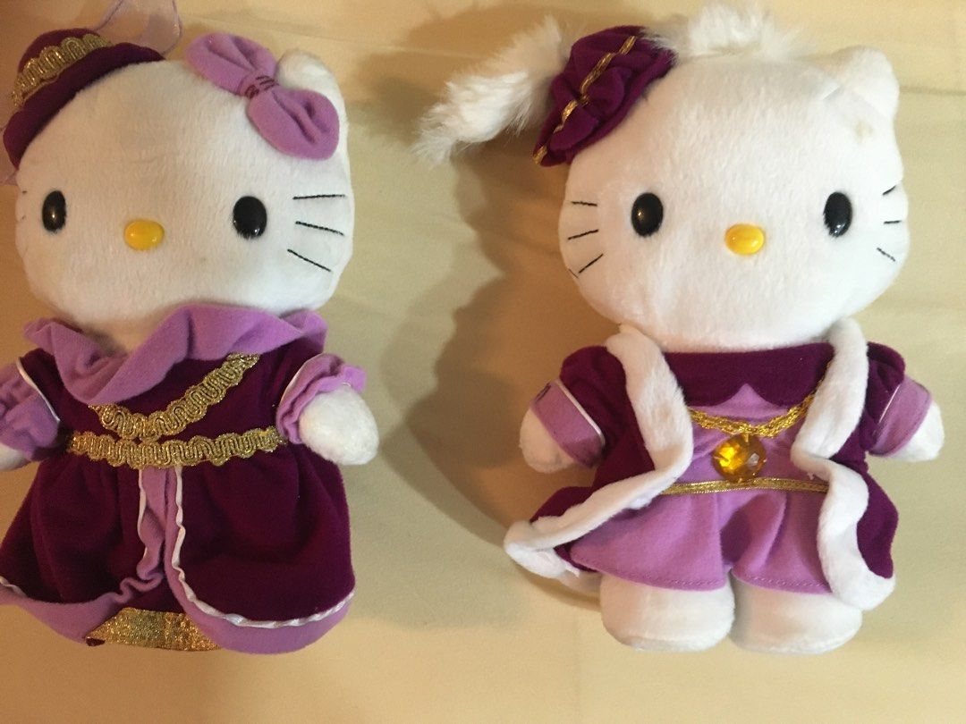 (Limited Edition) McDonalds 2001 Hello Kitty King & Queen France Plushies, Hobbies & Toys, Toys ...