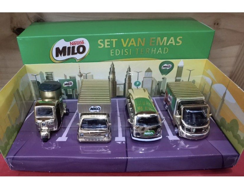 Limited Edition Milo Gold Van Set, Hobbies & Toys, Collectibles ...