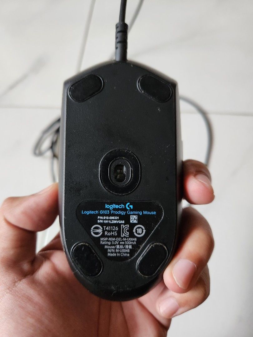 Logitech G103 Prodigy Gaming Mouse, Computers & Tech, Parts ...