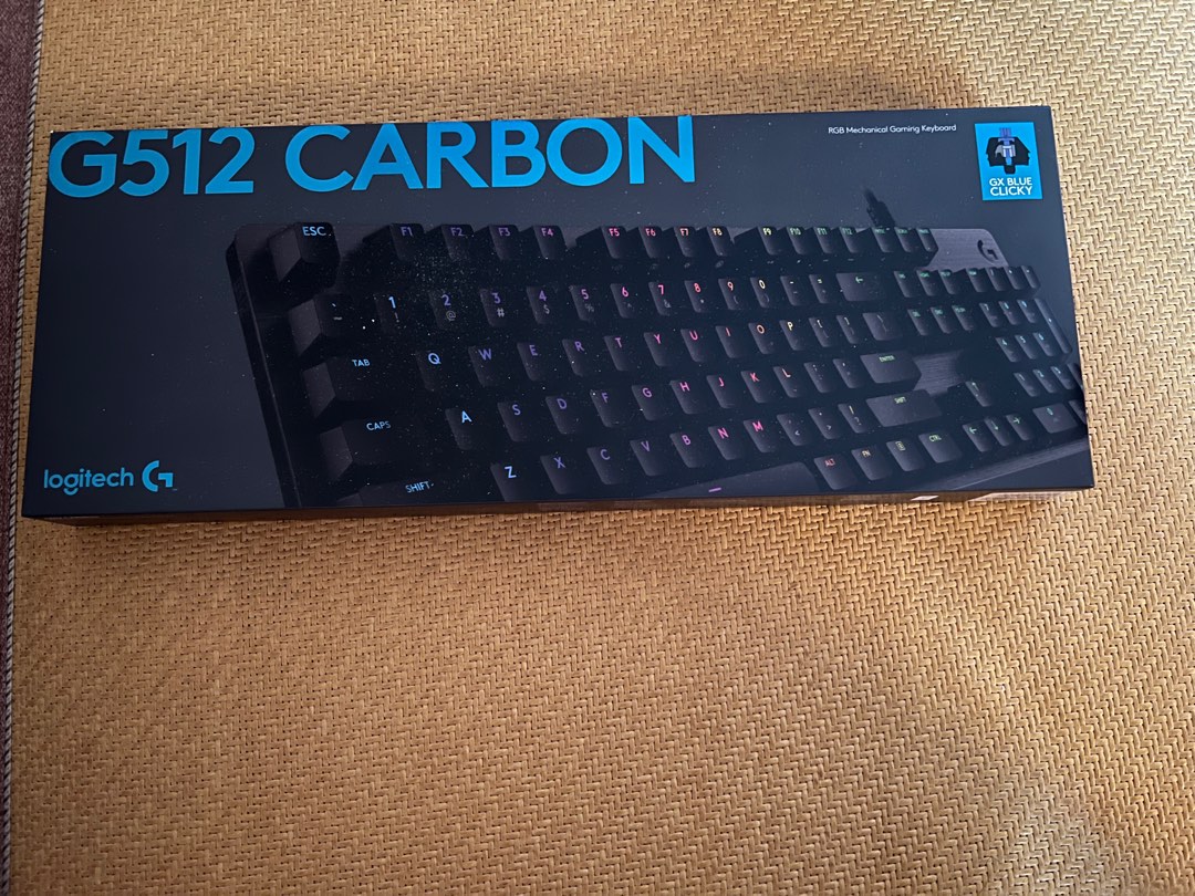 Logitech G512 Carbon Keyboard 青軸, 電腦＆科技, 電腦周邊及配件, 電腦鍵盤及相關產品 - Carousell