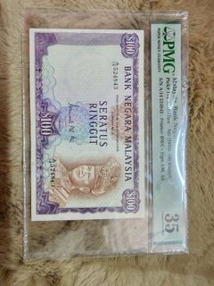 Malaysia old notes 100 ringgit 7th 6th, Hobbies & Toys, Memorabilia ...