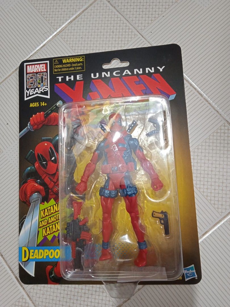 Marvel Legends Retro Deadpool 80th Anniversary, Hobbies & Toys, Toys ...