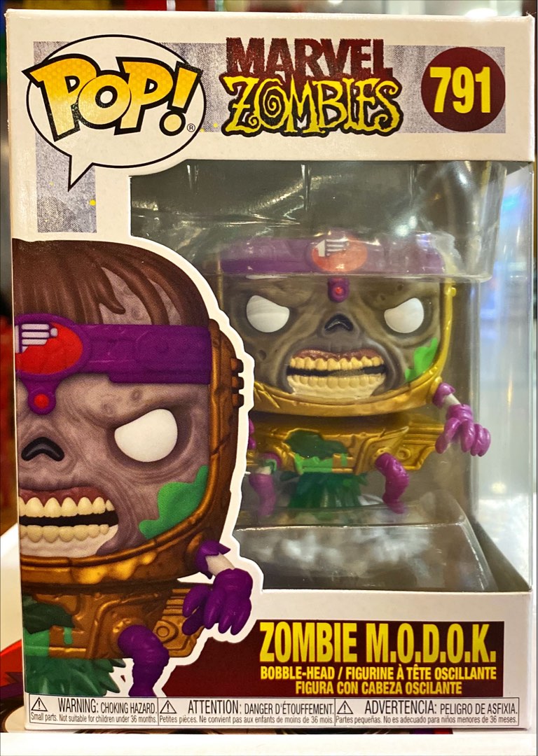 Marvel zombies M.O.D.O.K Funko Pop Bobble head action figure, Hobbies ...