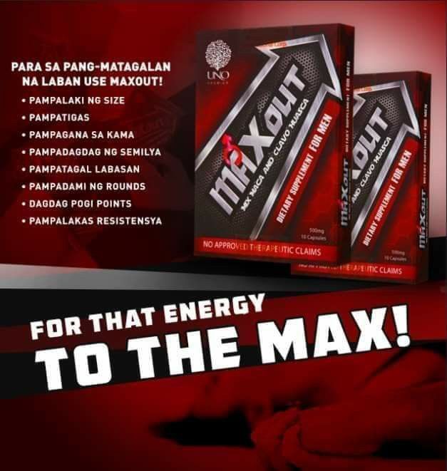 MaxOut for Men and Women, Health & Nutrition, Health Supplements ...