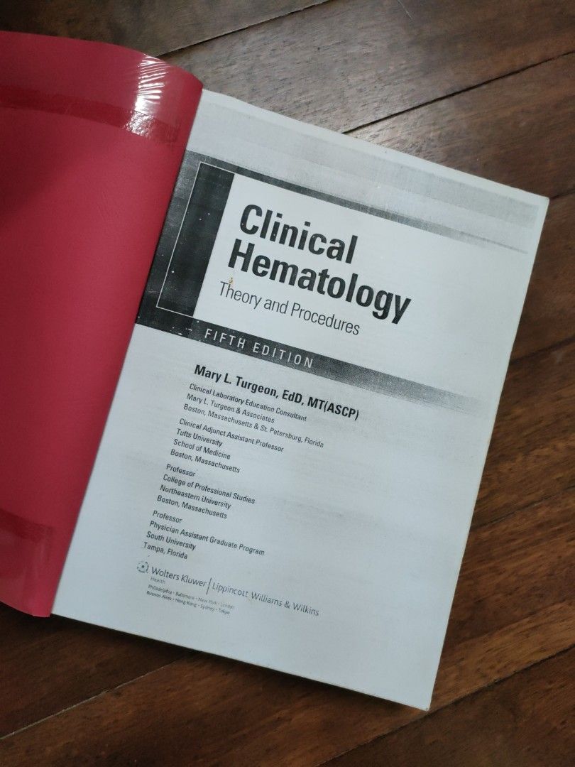 MEDTECH BOOK HEMATOLOGY, Hobbies & Toys, Books & Magazines, Textbooks ...