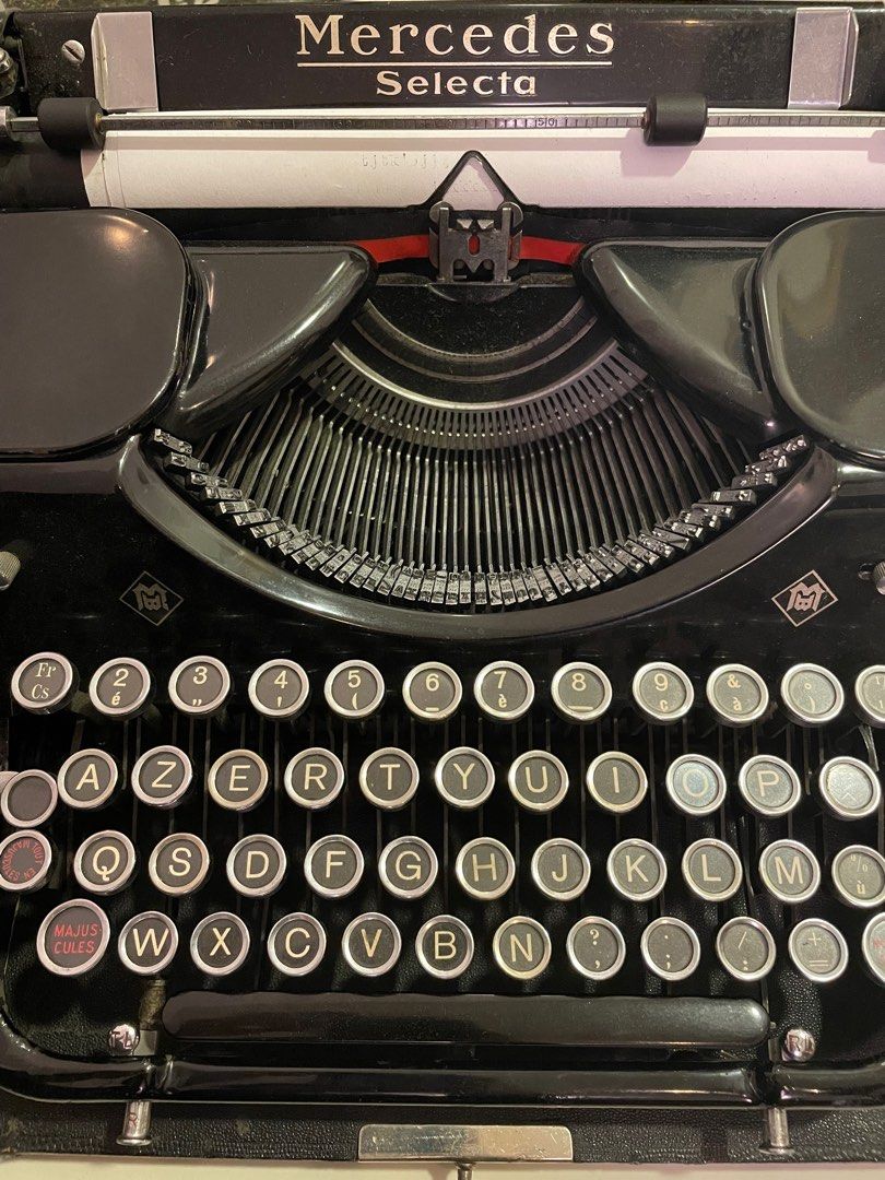 Mercedes Selecta Antique Typewriter working condition , Hobbies & Toys ...