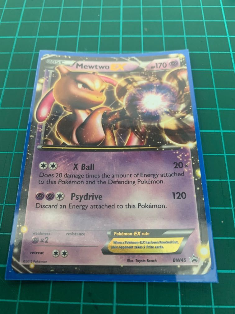 Mewtwo EX Pokémon TCG (Promo Card), Hobbies & Toys, Toys & Games on ...