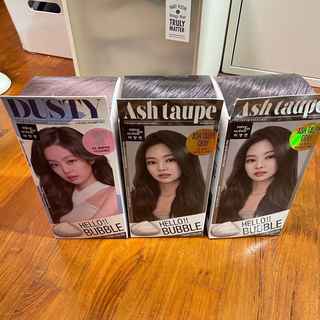 Mise En Scene Hello Bubble Color Hair Dye Coloring x Black Pink, Beauty ...