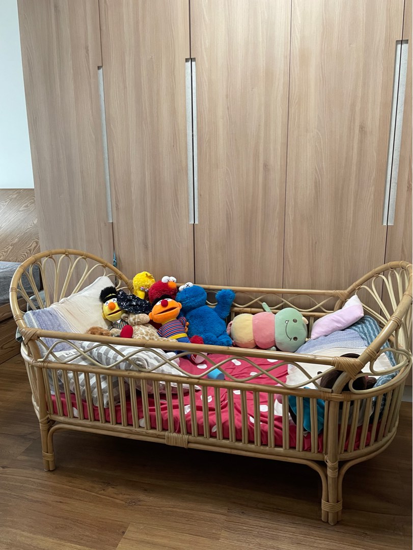 Momiji Kids Rattan Bed, Babies & Kids, Baby Nursery & Kids Furniture ...