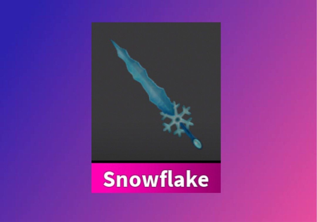 Murder Mystery 2 (MM2) Snowflake, Hobbies & Toys, Toys & Games on Carousell