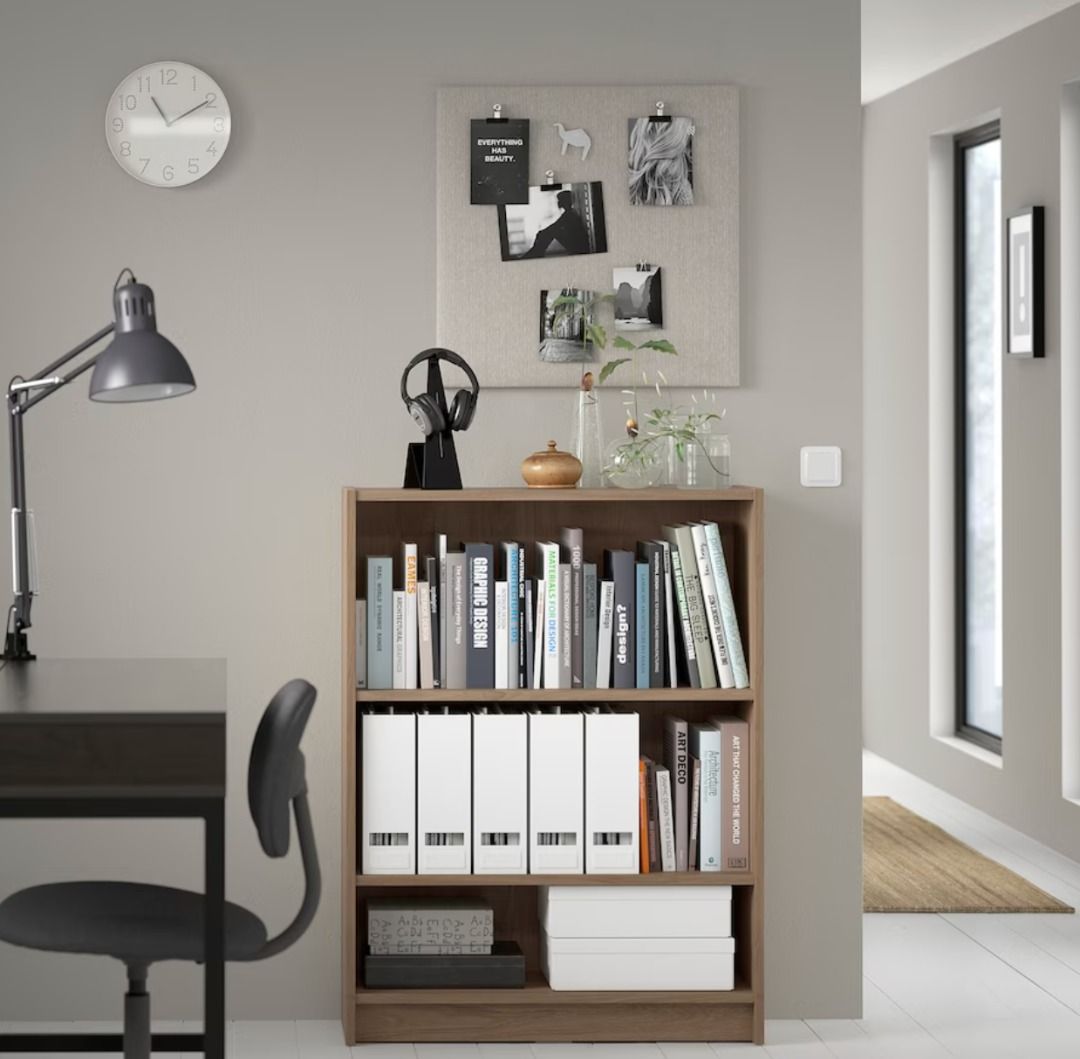 [New] IKEA BILLY Bookcase with free storage boxes, Furniture & Home ...
