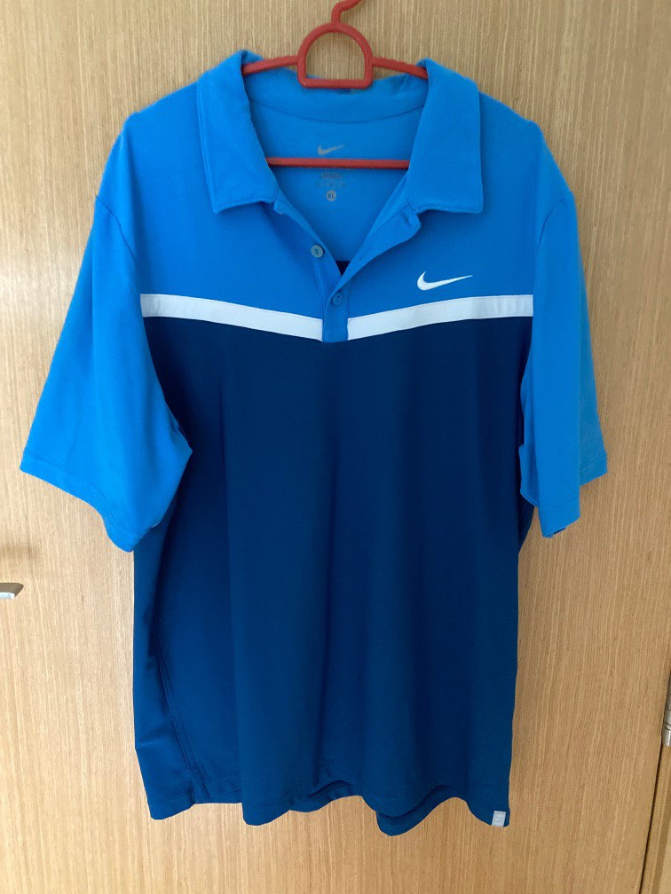 Nike men blue Polo tee, Men's Fashion, Tops & Sets, Tshirts & Polo ...