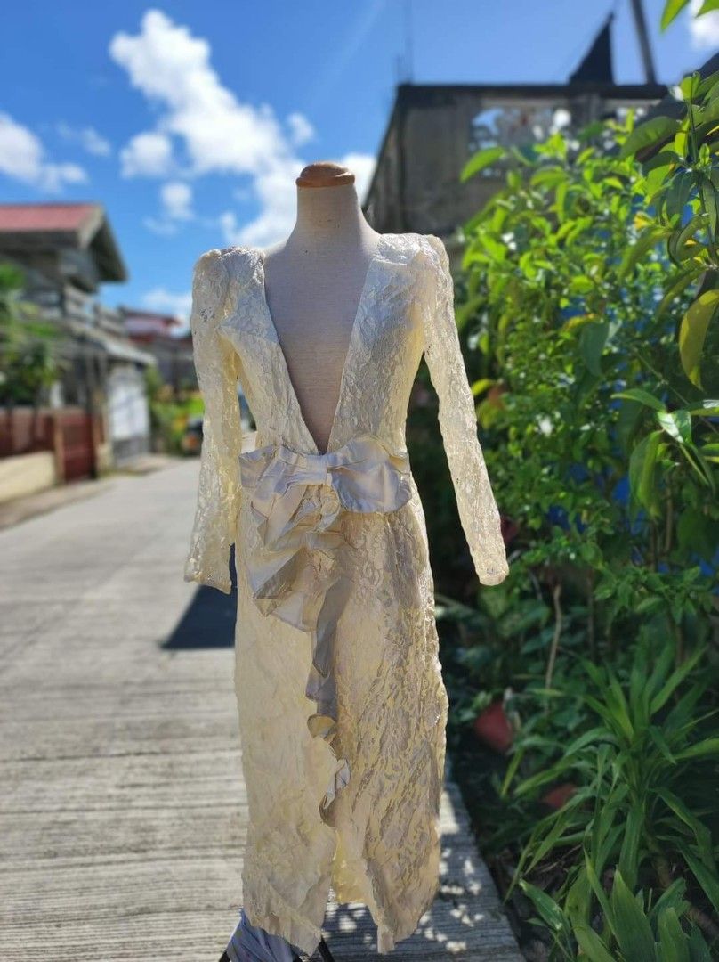 Ninang Gown, Women's Fashion, Dresses & Sets, Evening dresses & gowns ...