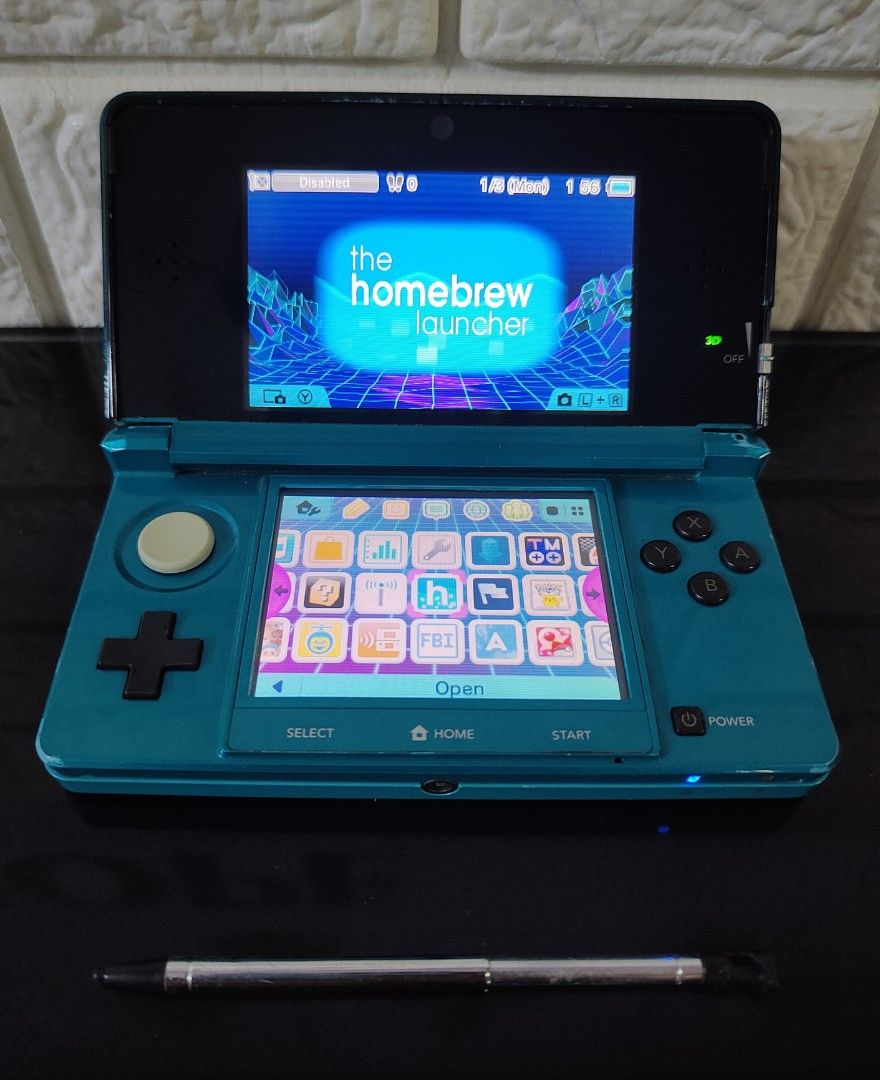 Nintendo 3DS Turquoise 64GB CFW Full of Games Bundle, Video Gaming ...