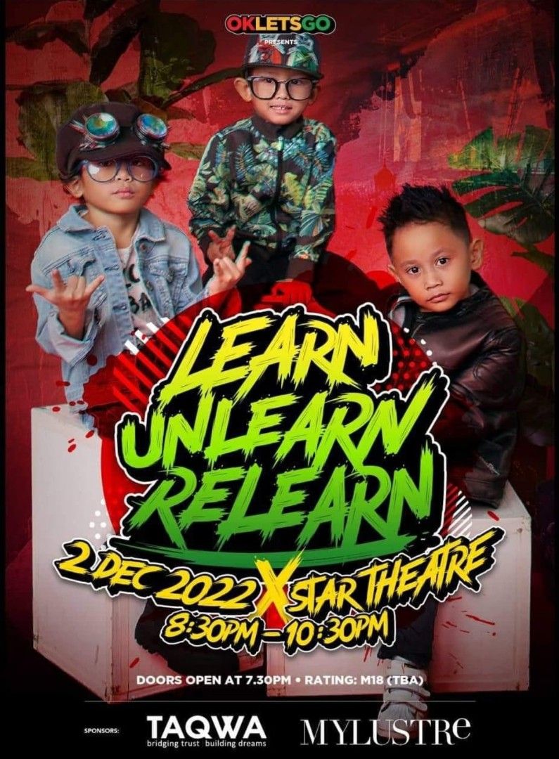 Okletsgo Lern,Unlern,Relearn (BUSTALAM), Tickets & Vouchers, Event ...