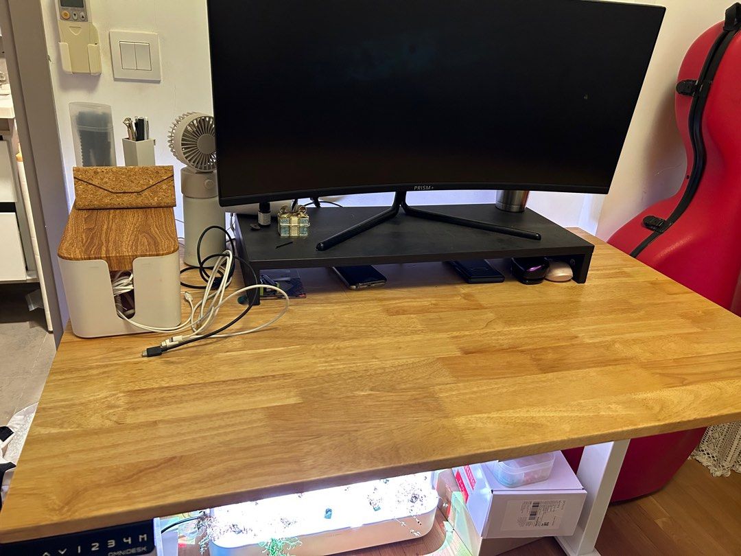 Omnidesk Standing desk Wildwood series, Furniture & Home Living ...