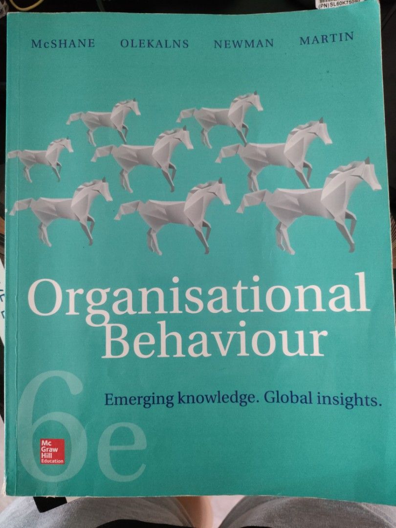 Organizational Behaviour - 6th Edition - Textbook, Hobbies & Toys ...