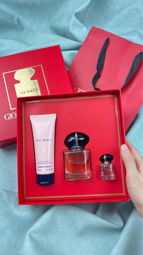 ‼️ORIGINAL‼️ Parfum Giorgio Armani My Way Gift Set Woman, Kesehatan ...
