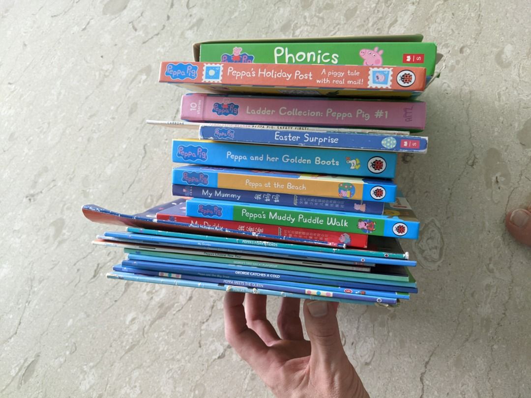 Peppa pig large book set, Hobbies & Toys, Books & Magazines, Children's ...
