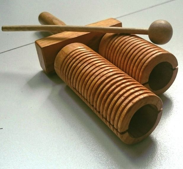 Percussion Instruments - Wooden blocks with varying tones, Guiro effect ...