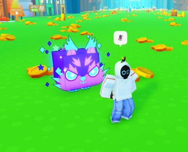 PET SIMULATOR X RAINBOW HUGE NEON TWILIGHT WOLF, Video Gaming, Gaming ...