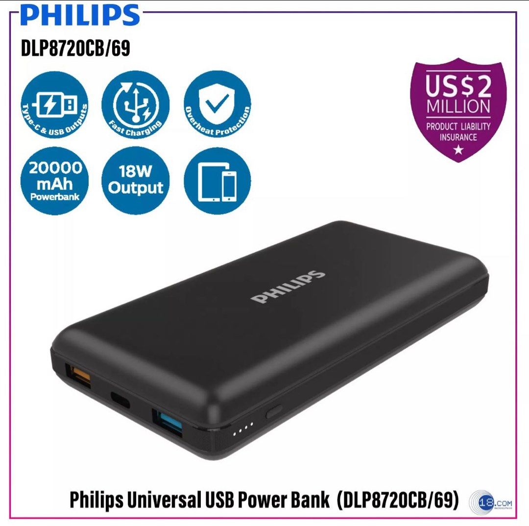 Philips power bank, Mobile Phones & Gadgets, Mobile & Gadget ...