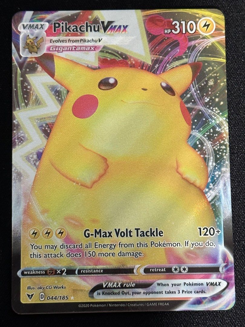 Pikachu VMAX - 044/185 - Ultra Rare, Hobbies & Toys, Toys & Games on ...