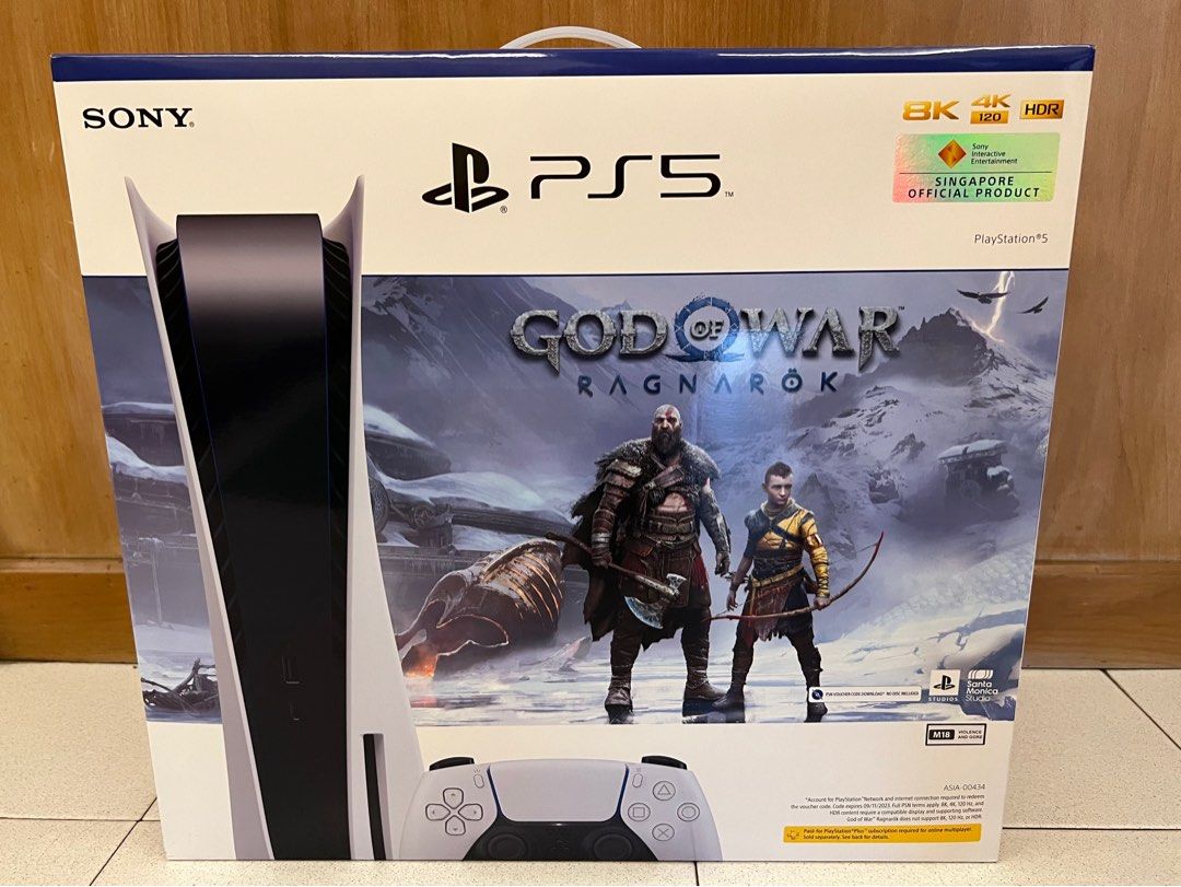Playstation 5 God of War Ragnarok Bundle, Video Gaming, Video Game ...