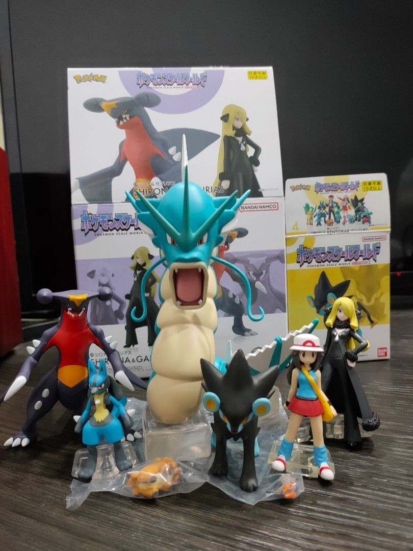 Pokemon scale world cynthia/shirona garchomp/gaburiad and leaf luxray ...