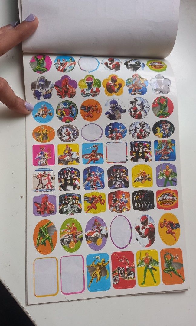 Power Rangers Sticker Pack, Hobbies & Toys, Stationery & Craft, Craft ...