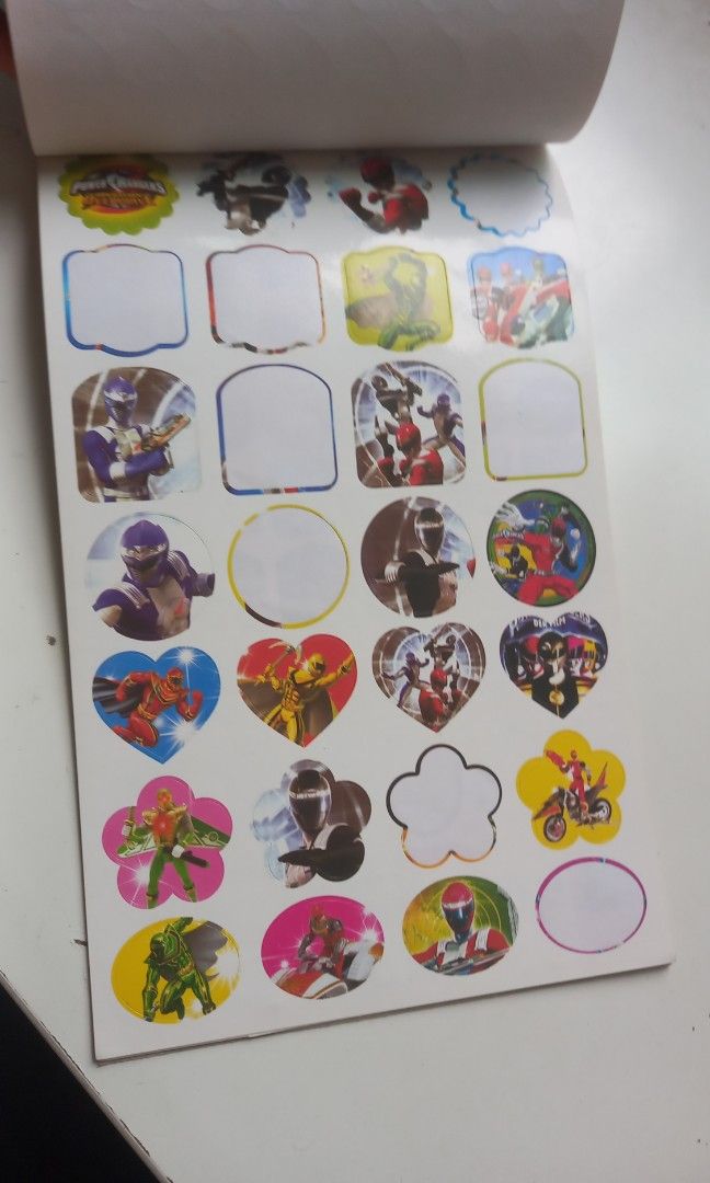 Power Rangers Sticker Pack, Hobbies & Toys, Stationery & Craft, Craft ...