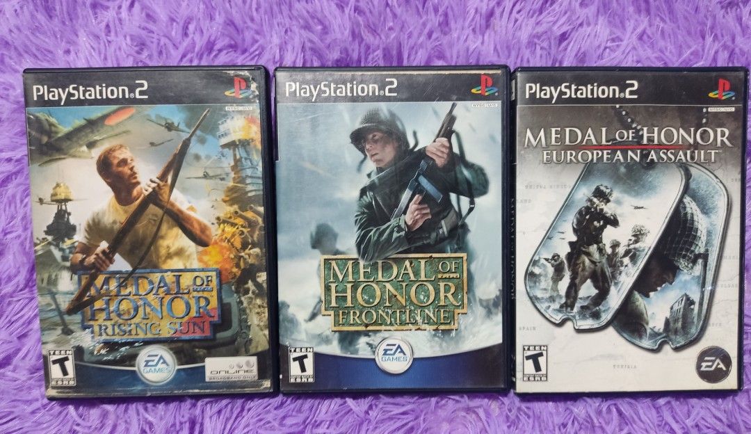 PS2 games - Medal of Honor set 3pcs., Video Gaming, Video Games ...