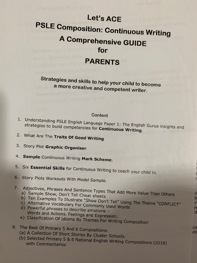 PSLE Comprehensive Compo Guide for parents, Hobbies & Toys, Books ...