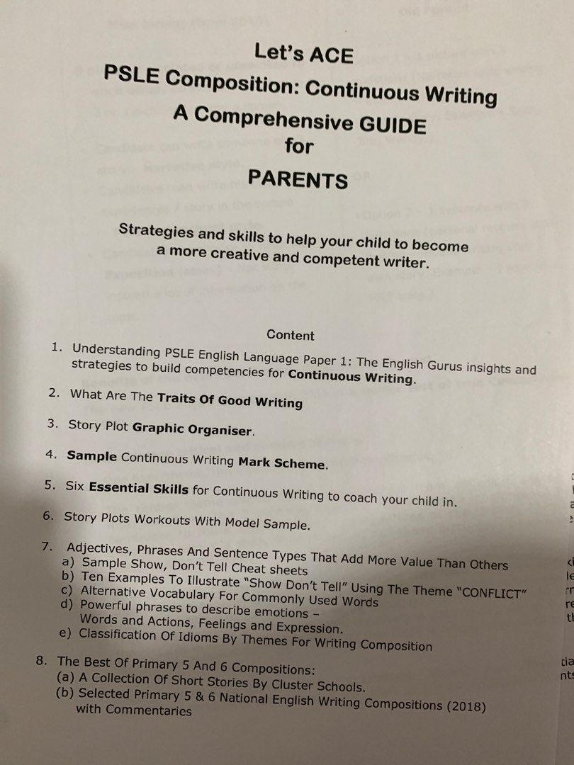 PSLE Comprehensive Compo Guide for parents, Hobbies & Toys, Books ...